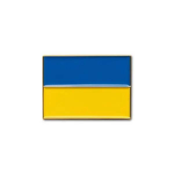 MAKE HEADS TURN Flag Of Ukraine Enamel Pin - Gold/yellow/blue
