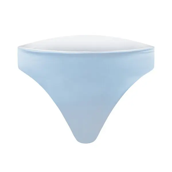 EKCENTRIK Blue / White Blue Crush Satin High Waist Briefs - Blue/white