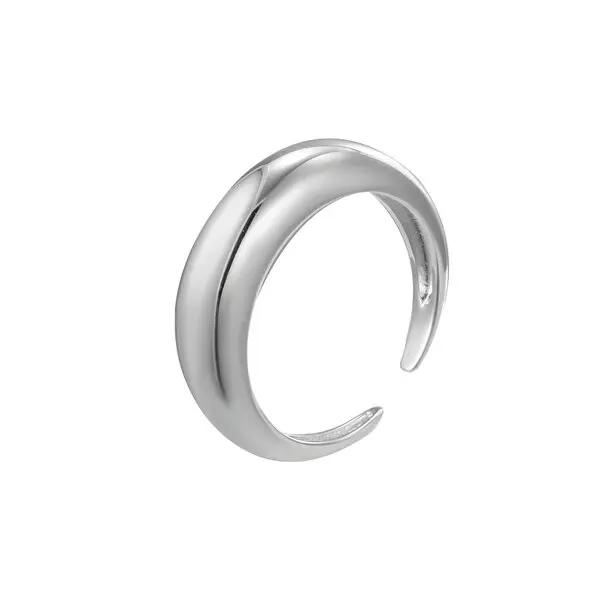 EVERY WAVE Forming Slim Dome Ring - Silver