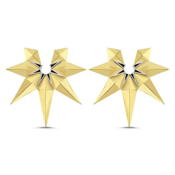 Mishka Enigma Dangle Earrings - Gold