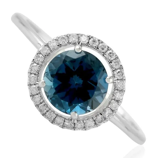 ARTISAN London Blue Topaz And Diamond Ring - Blue/white
