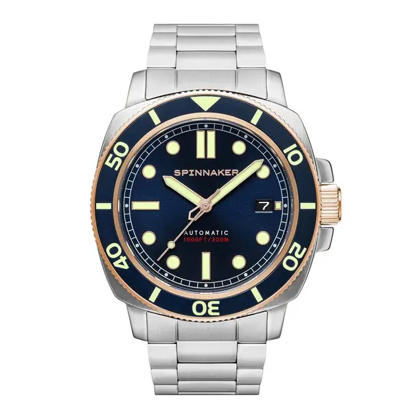 SPINNAKER Hull Diver Japanese Automatic Patriot Watch - Blue