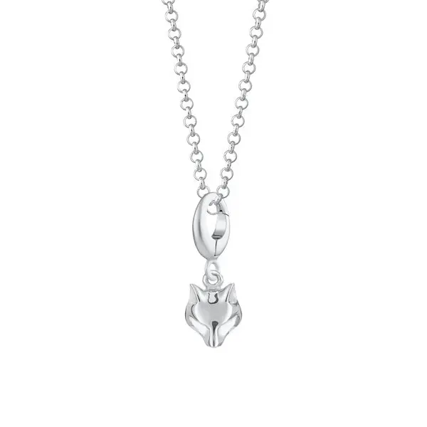 LILY CHARMED Sterling Fox Necklace - Silver