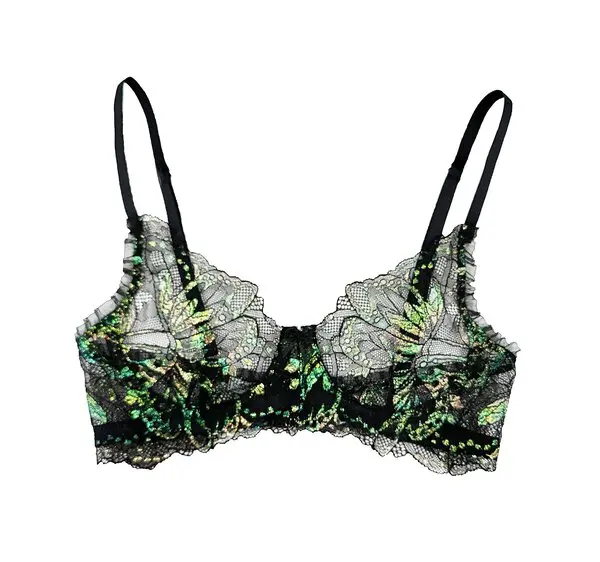 CAROL COELHO Psyche A-cup Exclusive Iridescent Bra - Black