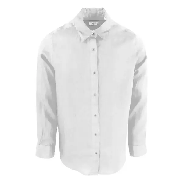 Haris Cotton Linen Basic Long-sleeved Shirt
