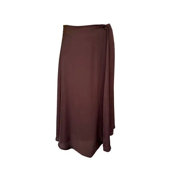 Haris Cotton Satin Viscose Wrap Skirt