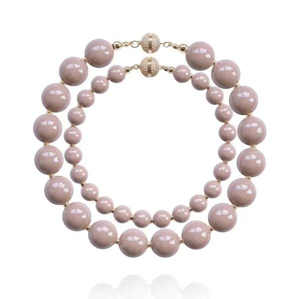 SAULE LABEL Siena Duo Necklaces - Brown