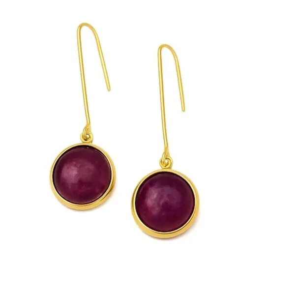 LALA SALAMA Glass Droplet Earrings - Black