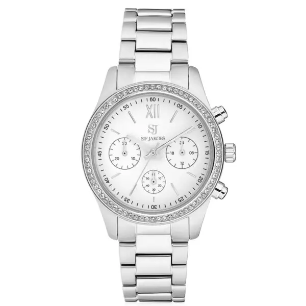 SIF JAKOBS JEWELLERY Domenica Chronograph Watch - Silver