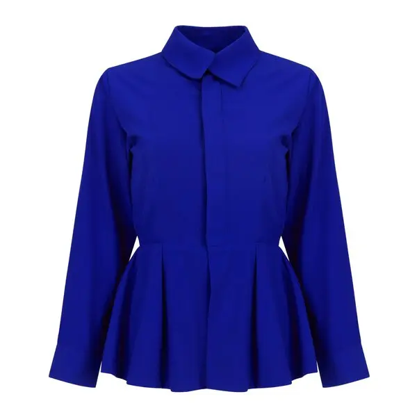 MARY DICKOW Ida Blouse-royal