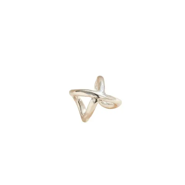 POSH TOTTY DESIGNS Sterling Delta Ear Cuff - Silver
