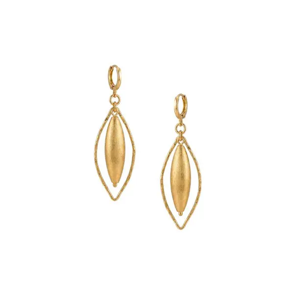 JAREDJAMIN Zeppelin Haley Leverback Earrings - Gold