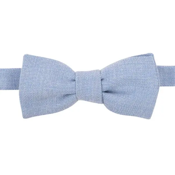 LE COLONEL Arctic Italian Wool Bow Tie - Blue