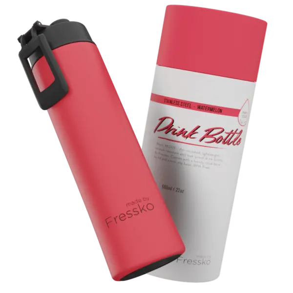 Fressko Move 22oz/660ml Reusable Drink Bottle Watermelon - Red