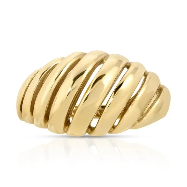 Maya Brenner Designs Etched Paris Ring - Gold