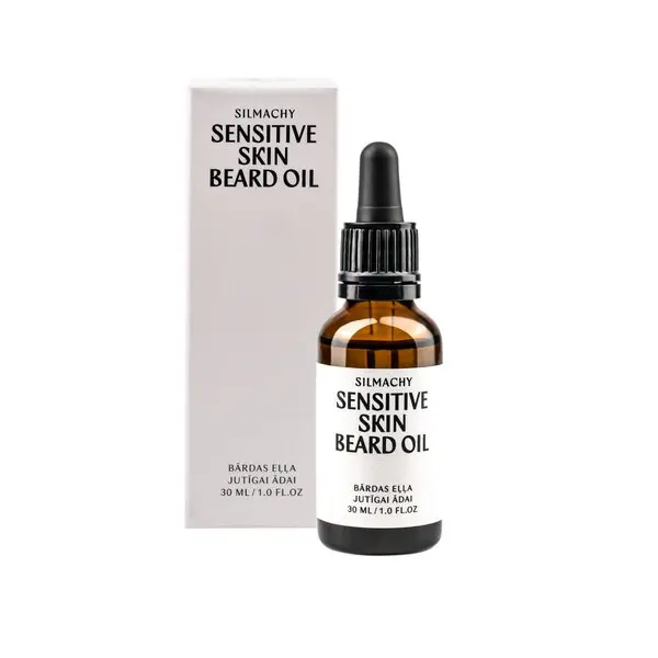 SILMACHY COSMETICS Beard Oil For Sensitive Skin Unscented - Grey