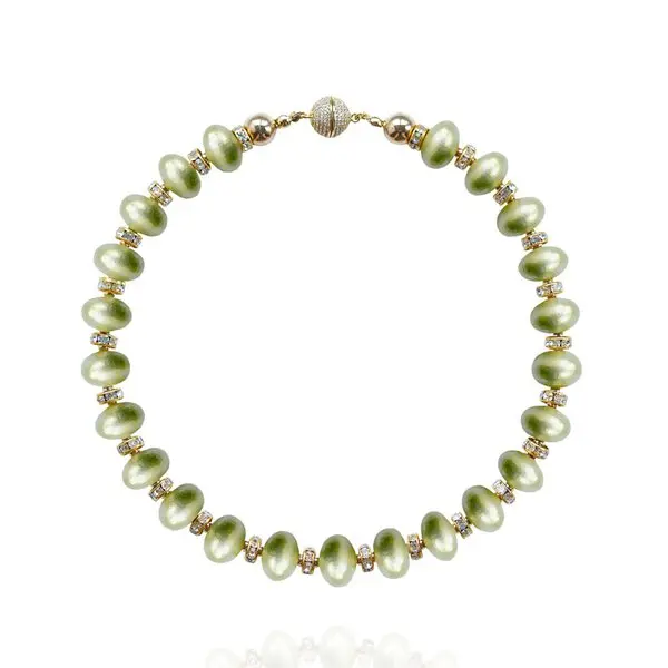 SAULE LABEL Mika Necklace - Green/gold