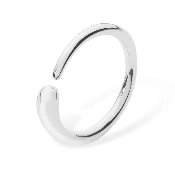LUCY QUARTERMAINE Sterling Single Drop Ring - Silver