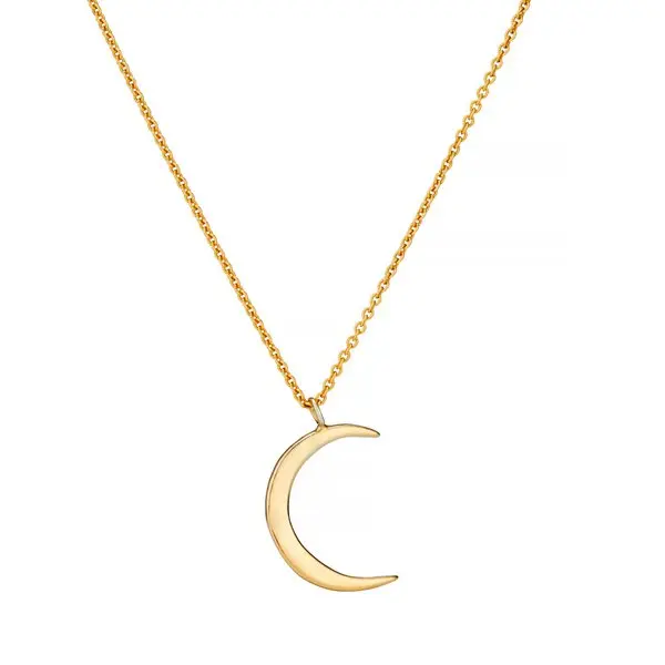 POSH TOTTY DESIGNS Crescent Moon Necklace - Gold