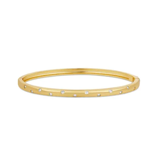 SHYMI Inlay Stone Bangle - Gold