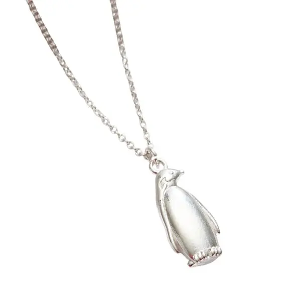 POSH TOTTY DESIGNS Sterling Penguin Charm Necklace - Silver
