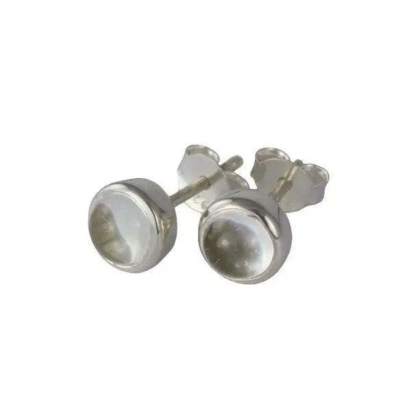 THE JEWELLERY STORE LONDON April Birthstone Crystal Stud Earrings - Silver