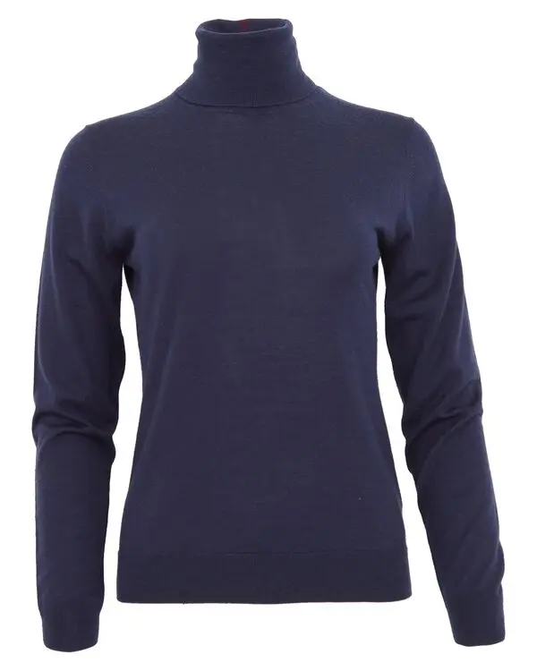 LORDS OF HARLECH Rona Turtleneck Sweater - Blue