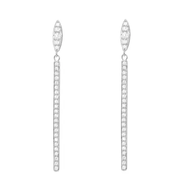KAMARIA Candlestick Dangle Crystal Earrings