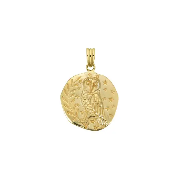 Zoë & Morgan Owl Charm - Gold