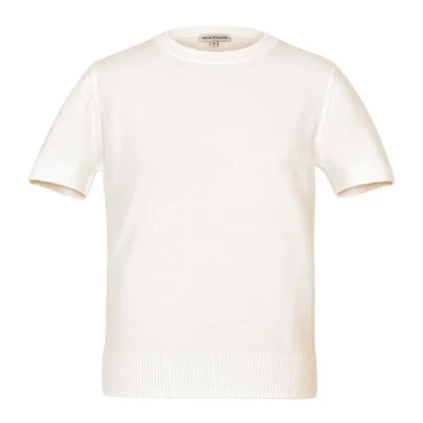 ANSE VICTORIN Camilla Cashmere Pullover - White