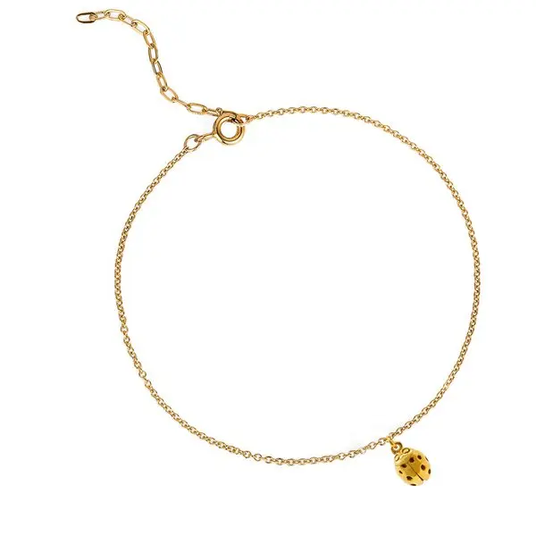 LEE RENEE Ladybird Vermeil Bracelet - Gold