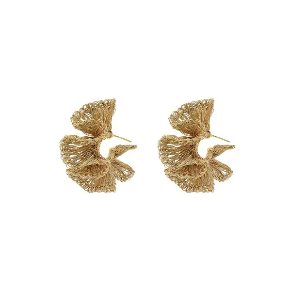 LAVISH BY TRICIA MILANEZE Vintage Rio Hoop Earrings - Gold