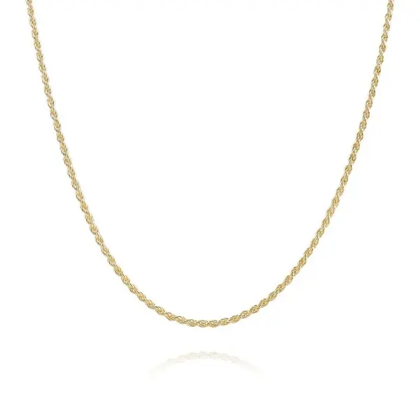 SPERO LONDON Sterling Silver Rope Chain Necklace - Gold