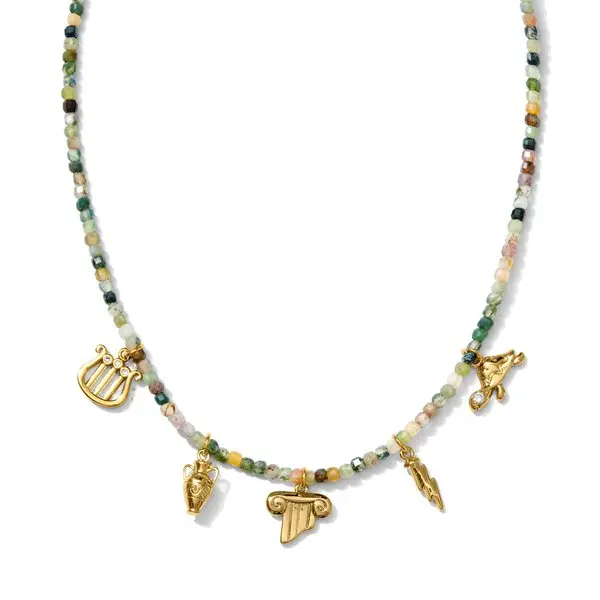 ALEXIE OF ATHENS Goddess Strand Bead Necklace - Yellow