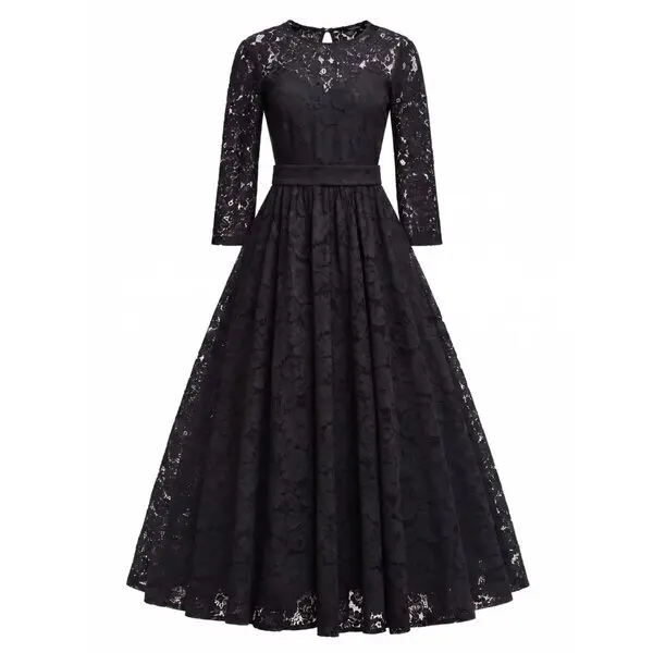 MATSOUR'I Lace Dress Viktoria - Black