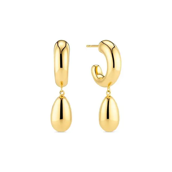 SIF JAKOBS JEWELLERY Goccia Pendolo Pianura Earrings - Gold