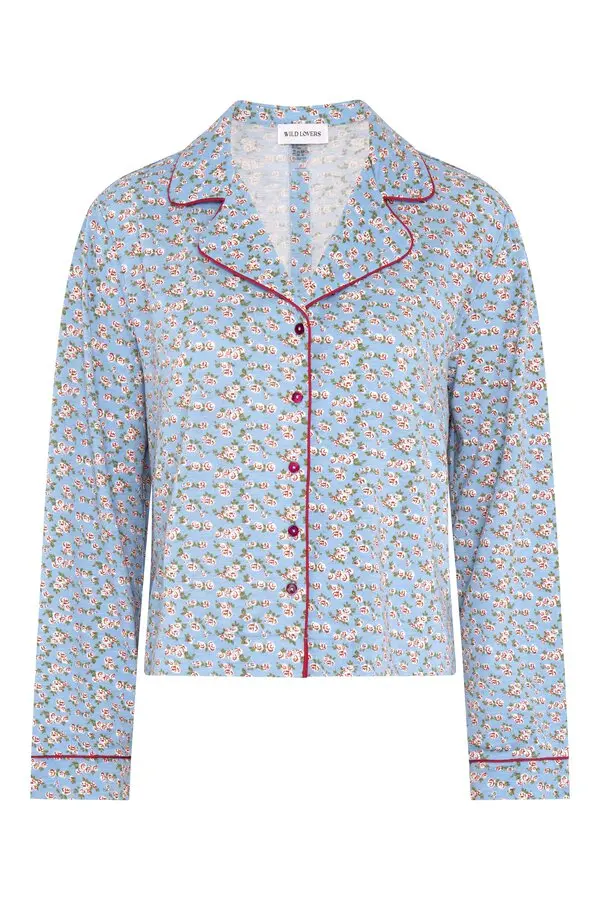WILD LOVERS LONDON Edwina Pyjama Shirt - Blue
