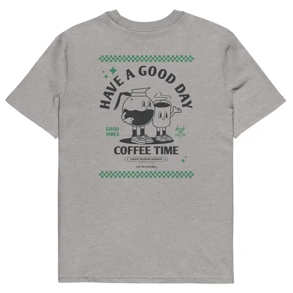 ANCHOR & CREW X Gustatory Organic Cotton Embroidered T-shirt - Grey