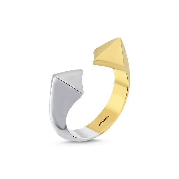 Mishka Two Tone Chameleon Ring - Gold/silver