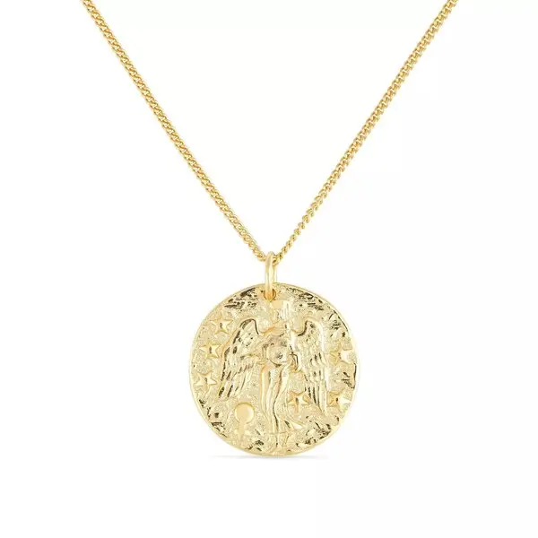 ELK & BLOOM Goddess Medallion Layered Necklace - Gold