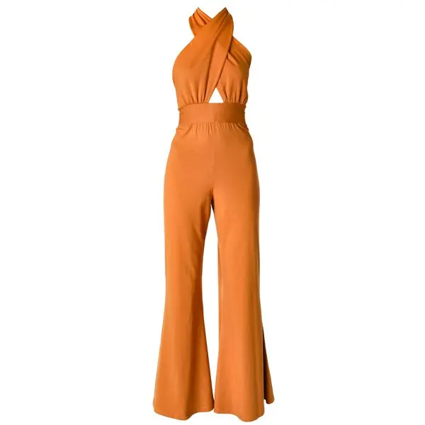 ITALIA A COLLECTION The Tropez Glam Jumpsuit - Gold