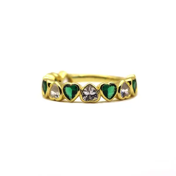 VICSTONENYC FINE JEWELRY Vermeil Ring With Cubic Zirconia - Gold