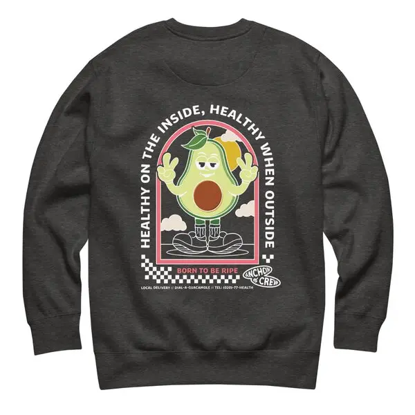 ANCHOR & CREW Organic Cotton Sweatshirt With Graphic Print - Black