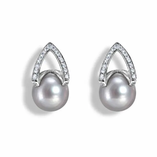 NINEMOO Arché Pearl Earrings - Silver