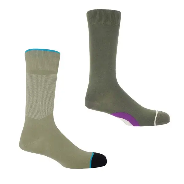 PEPER HAROW - MADE IN ENGLAND Big Target & Chevron Socks Bundle - Grey