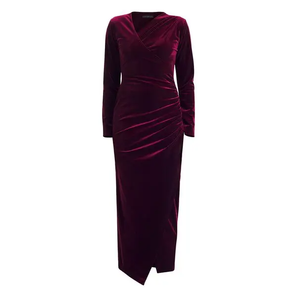 MEEM LABEL Zima Velvet Dress - Purple