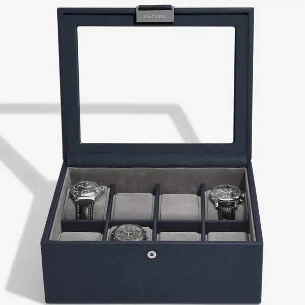 STACKERS Eight Piece Watch Box - Blue