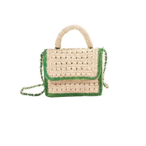 ZANATANY CONCEPTS Brouly Raffia Tote - Green