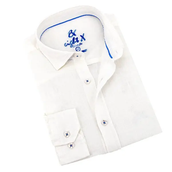 EIGHT X Linen Button Down Shirt Soft