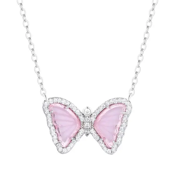 KAMARIA Mini Butterfly Slider Necklace - Silver